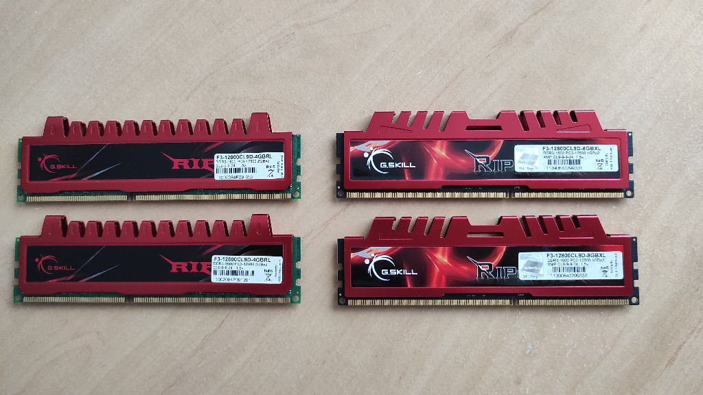 G.Skill Ripjaws DDR3 1600 8GB and 4GB RAM Memory, Computers & Tech ...