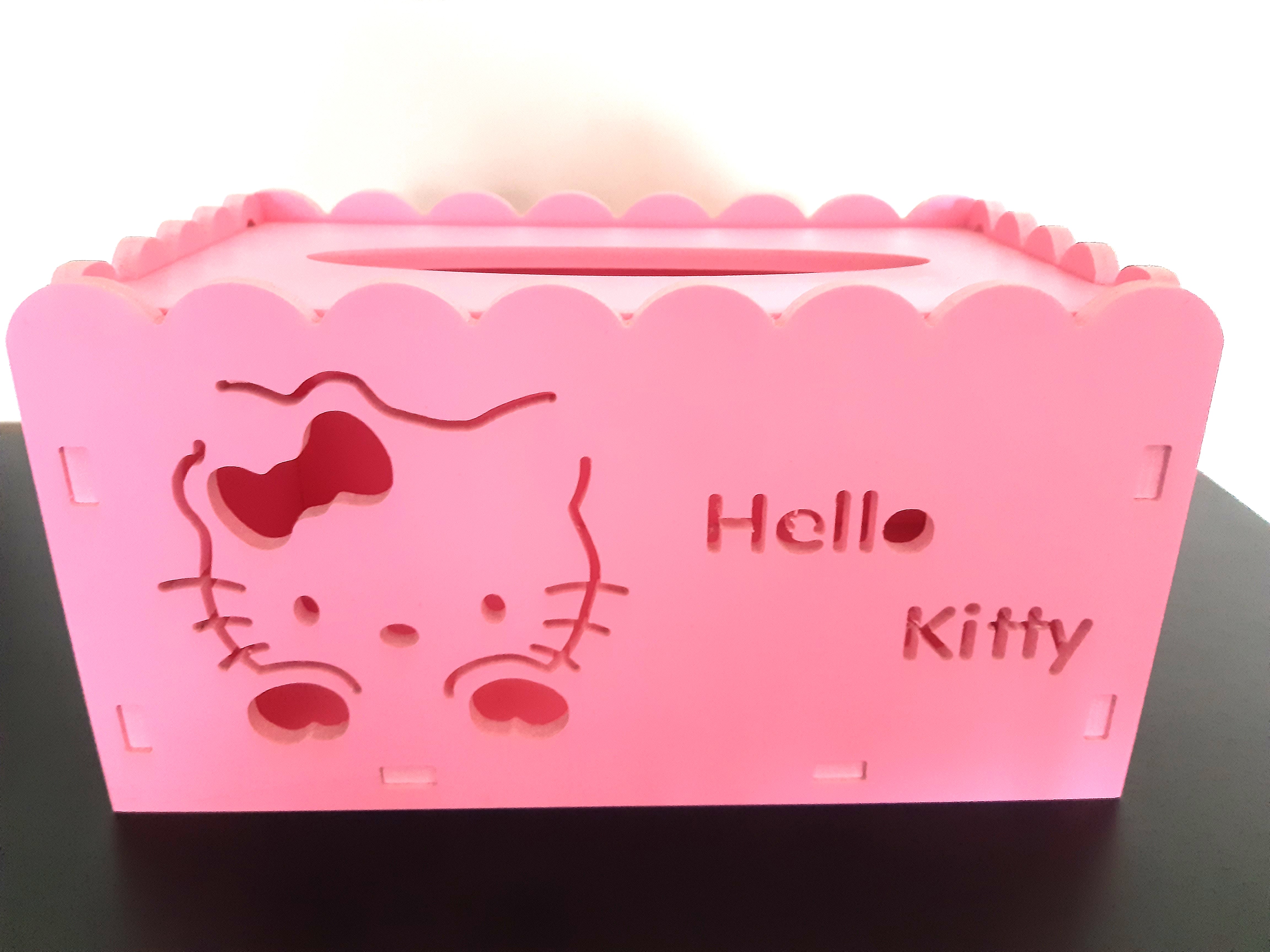 HELLO KITTY Tissue Box, Furniture & Home Living, Home Improvement ...