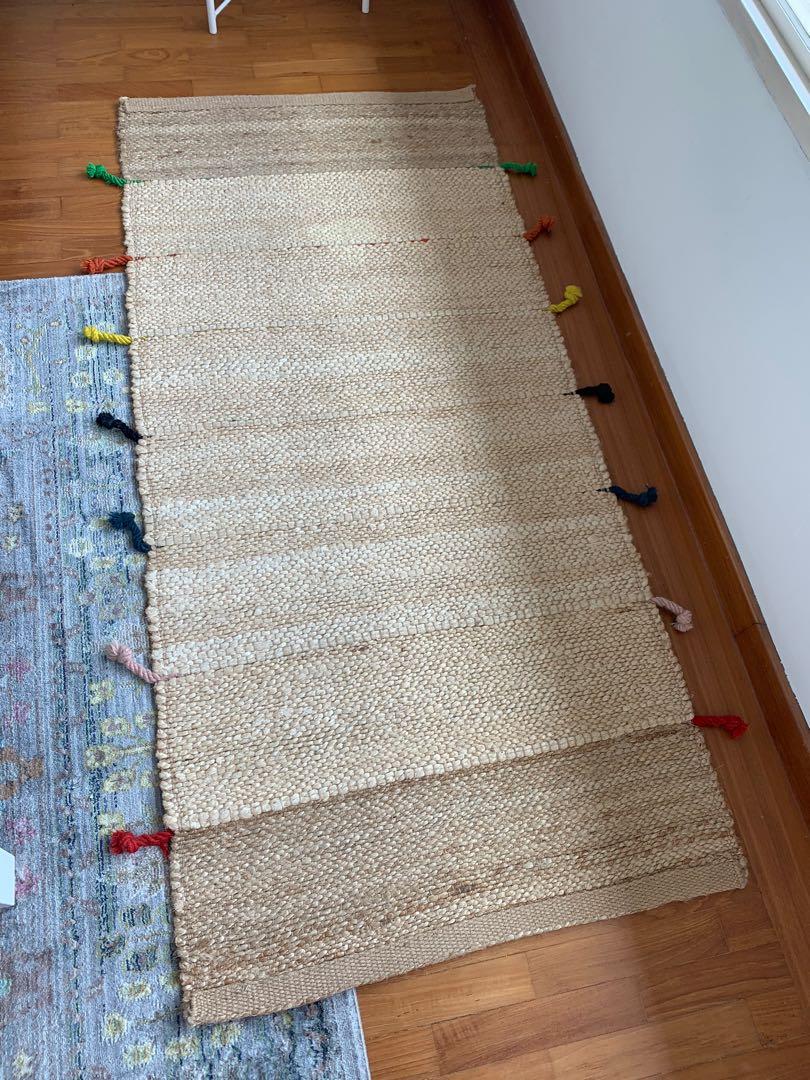 IKEA Raklev Jute Rug, Furniture & Home Living, Home Decor, Carpets ...