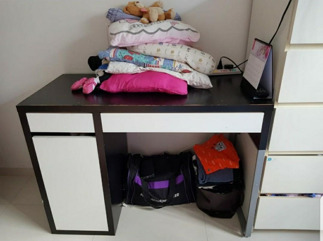IKEA Study Table Computer Table with drawers, Furniture & Home Living ...