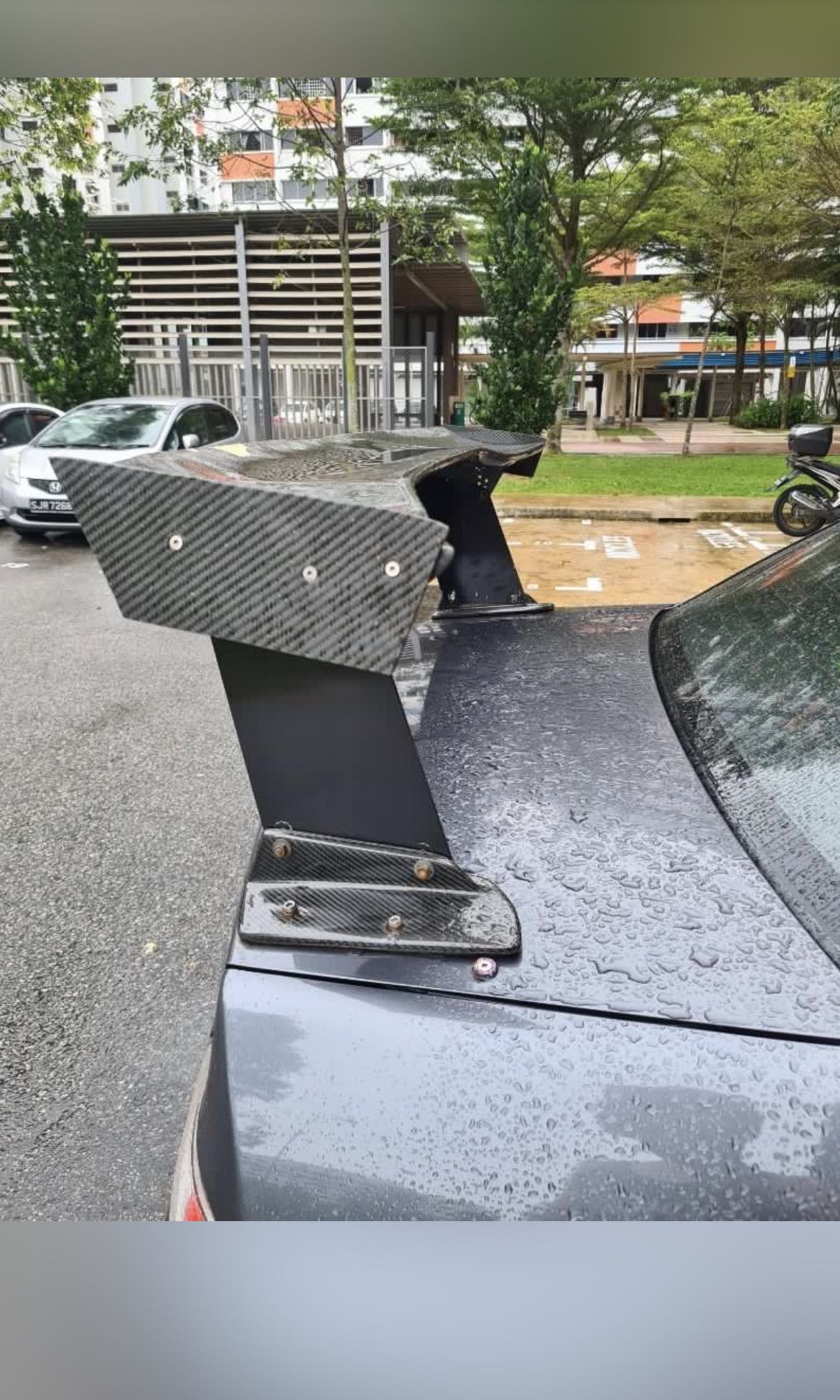 Js racing wing gt wing carbon no base plate, Car Accessories ...