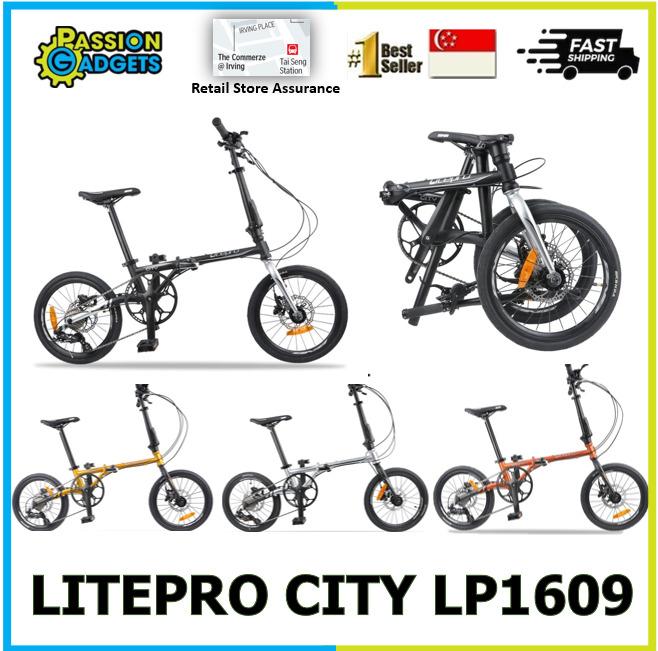 Litepro City Lp1609 Folding Foldable Bike Bicycle 16inch 9speed ...