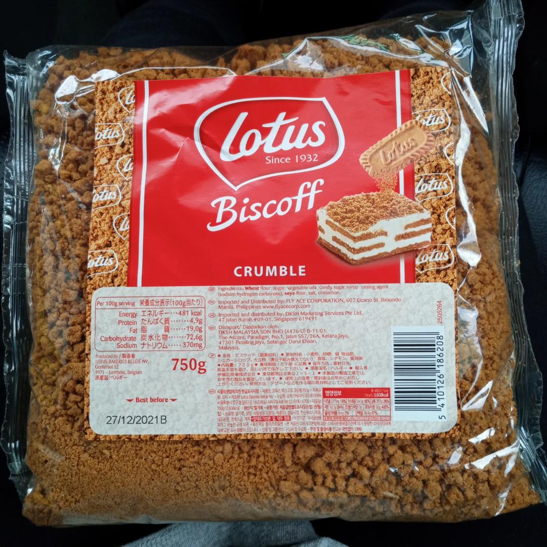 LOTUS BISCOFF CRUMBLES, Food & Drinks, Homemade Bakes on Carousell