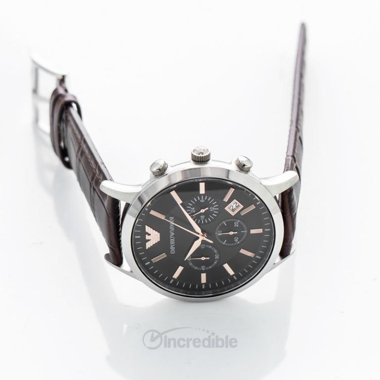 [NEW] Emporio Armani Renato Chronograph Grey Dial Men's Watch AR2513 ...