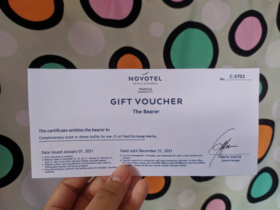 Novotel Lunch/Dinner Buffet, Tickets & Vouchers, Store Credits on Carousell