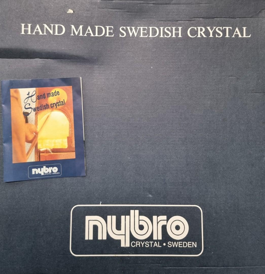 Nybro Handmade Swedish Crystal Plate, Furniture & Home Living ...