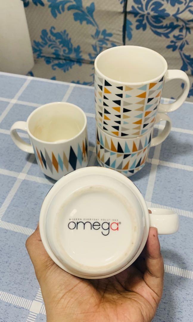 omega stackable ceramic mug, Furniture & Home Living, Kitchenware ...