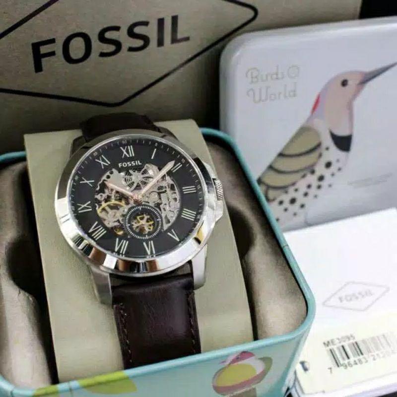 Original 100% Fossil Watch Automatic Me3095, Fesyen Pria, Jam Tangan di ...