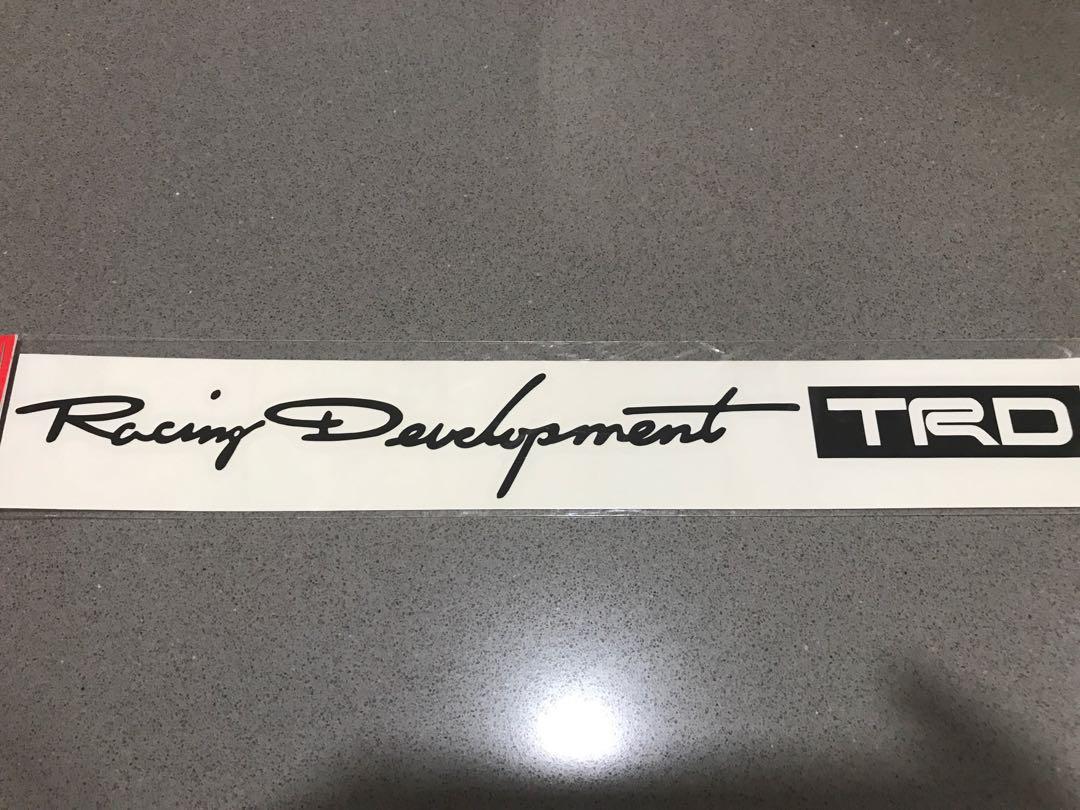 Original TRD Sticker Black, Auto Accessories on Carousell