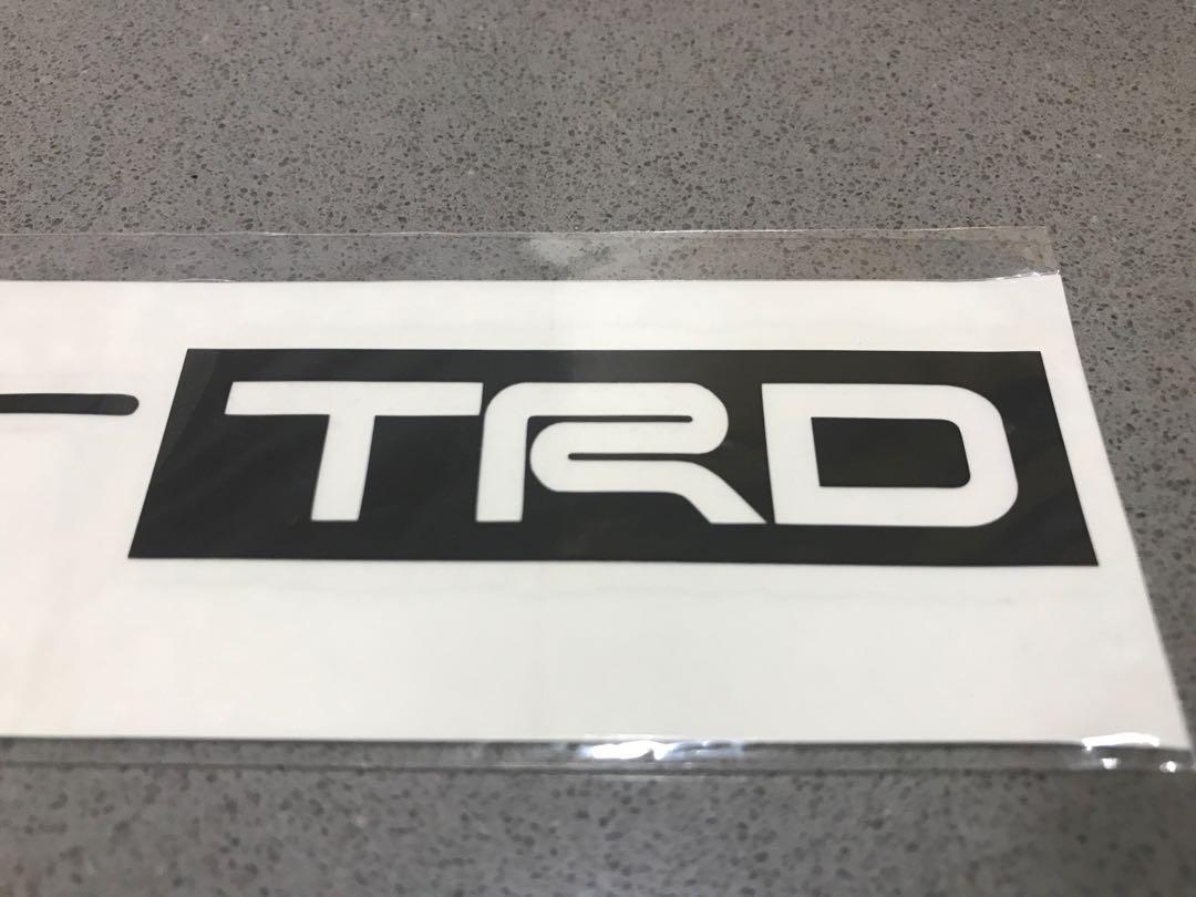 Original TRD Sticker Black, Auto Accessories on Carousell