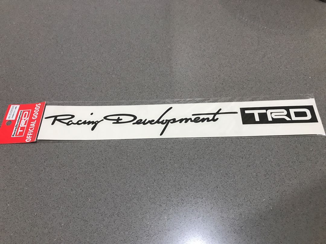 Original TRD Sticker Black, Auto Accessories on Carousell