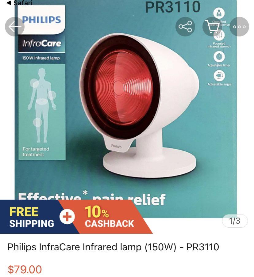 Philips InfraCare infrared lamp, Health & Nutrition, Thermometers on ...