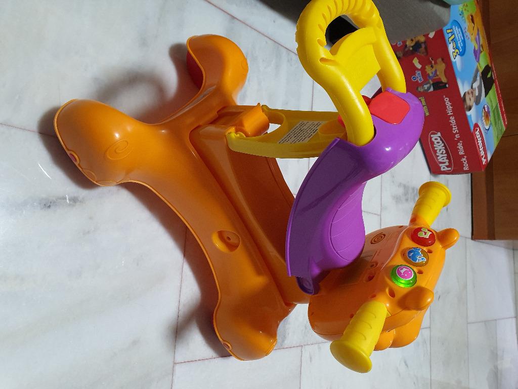 Playskool 3in1 Hippo rock, ride walker, Babies & Kids, Infant Playtime ...