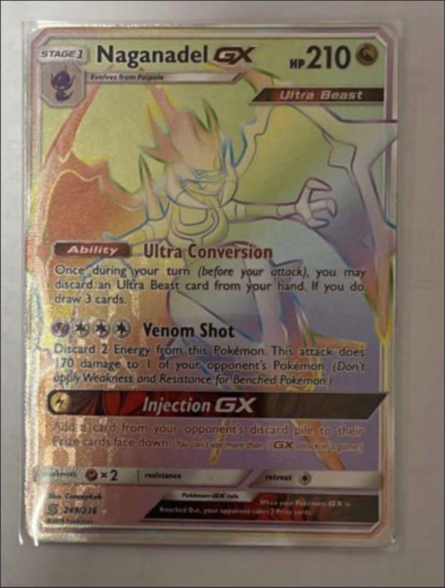 Pokemon card - Naganadel GX, Hobbies & Toys, Toys & Games on Carousell