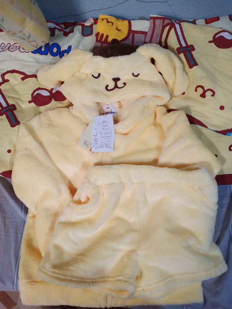 Pompompurin Hoodie Jacket and Short Set, Women's Fashion, Coats ...