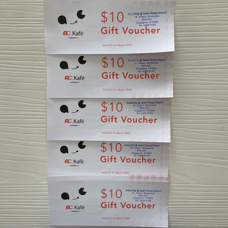 Popmart: AC.Kafe (Action City Cafe) Vouchers, Tickets & Vouchers ...