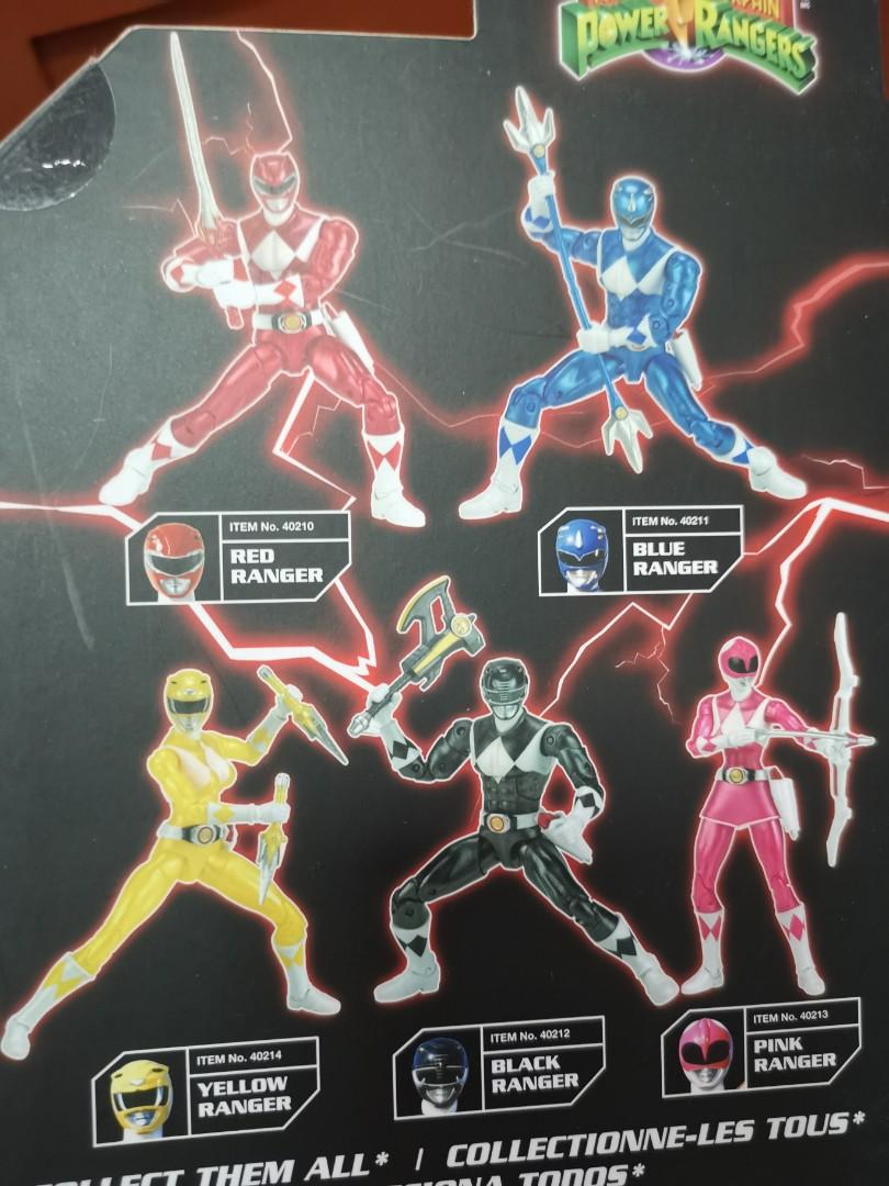 Power ranger set of 5, limited edition, includes exclusive weapons ...