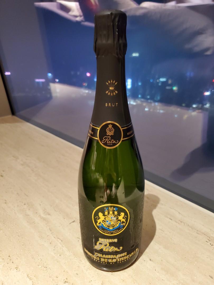 Ritz Champagne barons de Rothschild brut 750ml (Ritz Carlton), 嘢食 & 嘢飲 ...