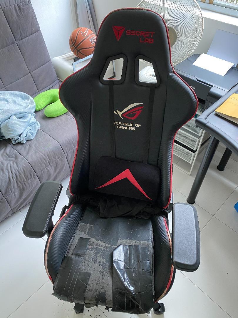 Secretlab Throne V2 Asus ROG Special Edition, Furniture & Home Living ...