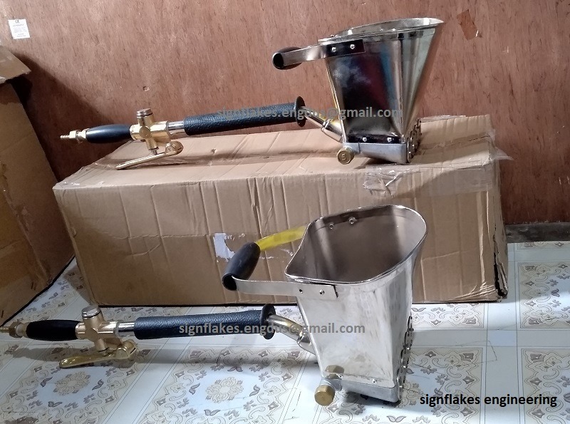 Set cement sprayer plastering bucket hopper air compressor, Commercial ...