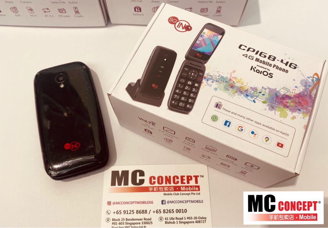 SG INO FLIP 4G MOBILE PHONE • CP 168 SERIES • 1 YEAR LOCAL WARRANTY ...