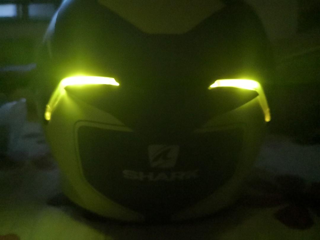 Shark led helmet, Auto Accessories on Carousell