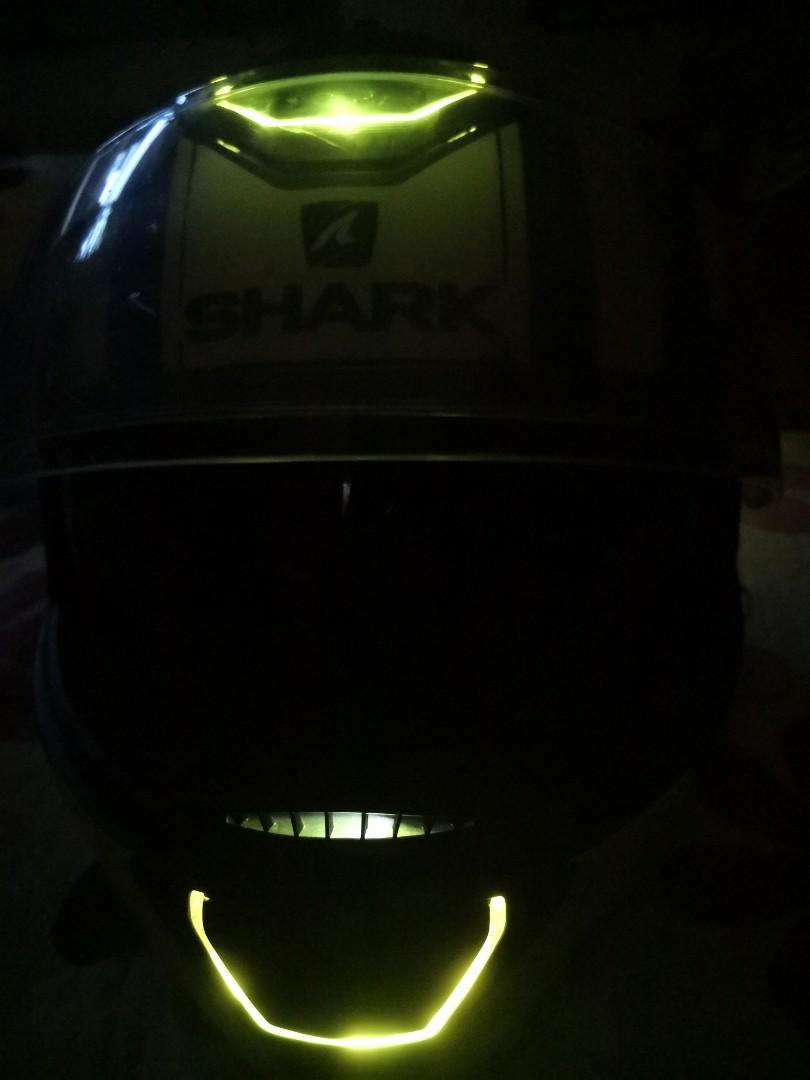 Shark led helmet, Auto Accessories on Carousell
