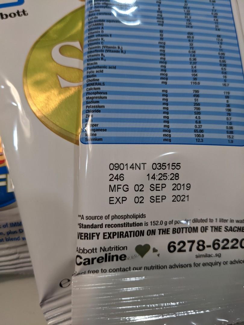 Similac Gain IQ Plus (10 packets), Babies & Kids, Nursing & Feeding ...