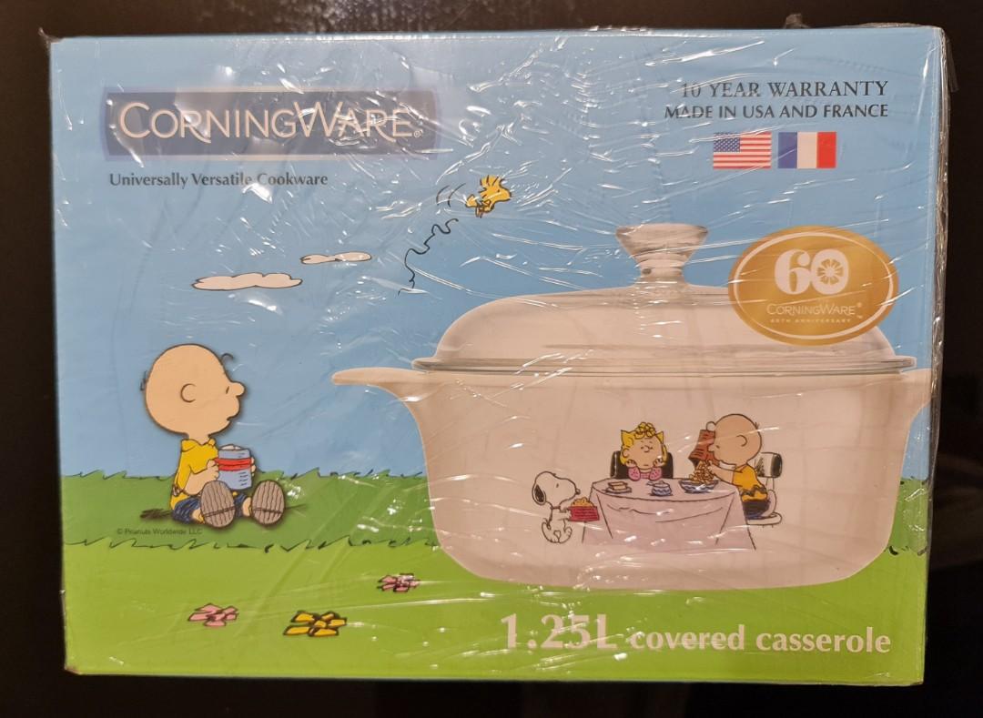 Snoopy Corningware 1.25L, Furniture & Home Living, Kitchenware ...