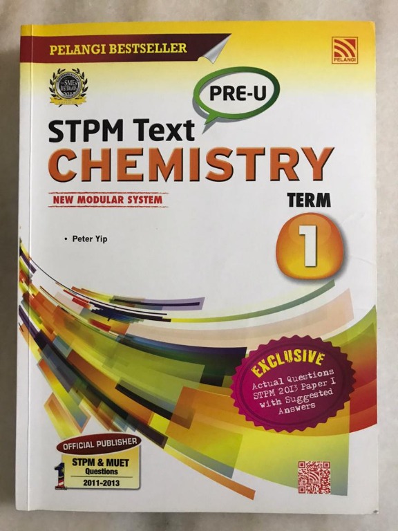 STPM Chemistry Term 1 textbook., Hobbies & Toys, Books & Magazines ...