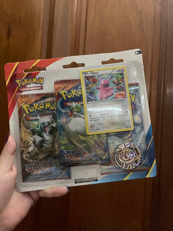 TCG Pokemon Primal Clash 3 Pack Blister Ditto New, Hobbies & Toys, Toys ...