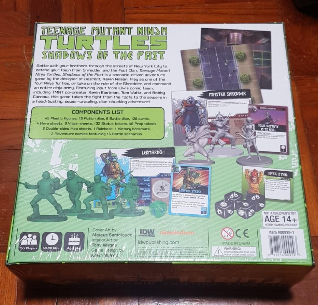 Teenage Mutant Ninja Turtles: Shadows of the Past Board Game, Hobbies ...