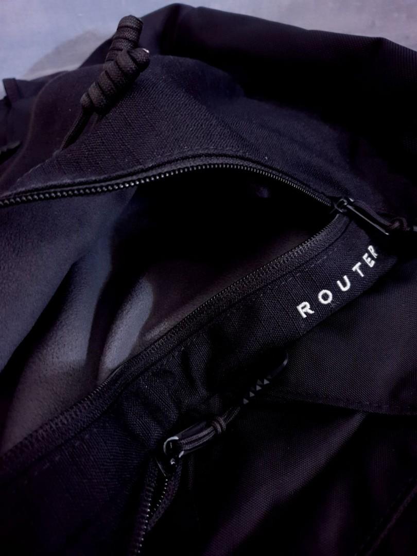 The North Face The Router Customised Black BackPack (TNF), Men's ...