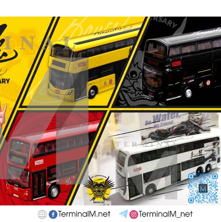 Tiny HK Bruce Lee KMB Bus Set (Full Set, 4 buses) [Limited Edition] 1/ ...