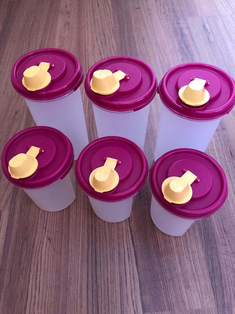 Tupperware tumbler and sauce containers, Furniture & Home Living ...