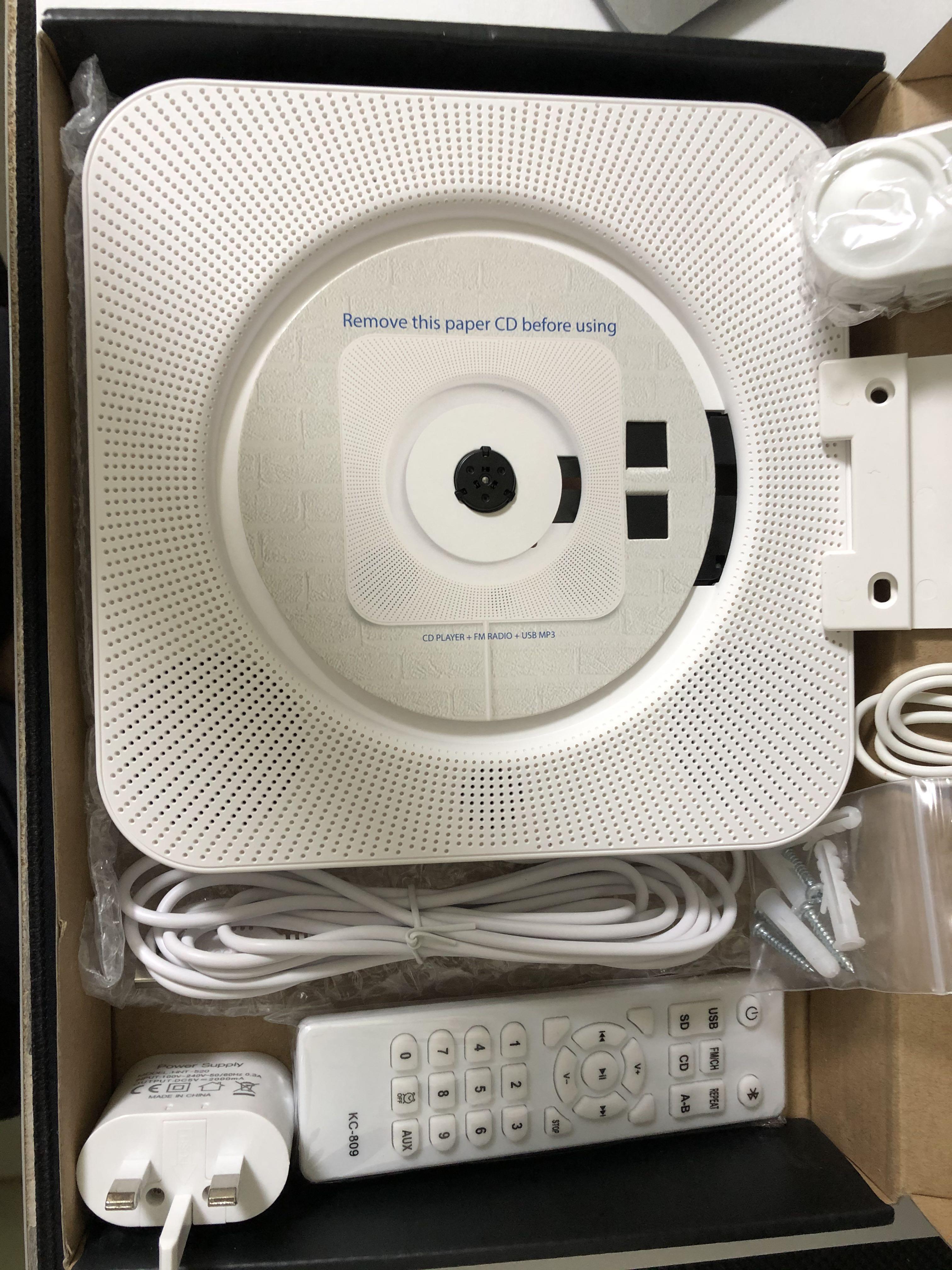 Wall Mountable CD Player (KC-808/ KC-809), Audio, Portable Music Players on Carousell