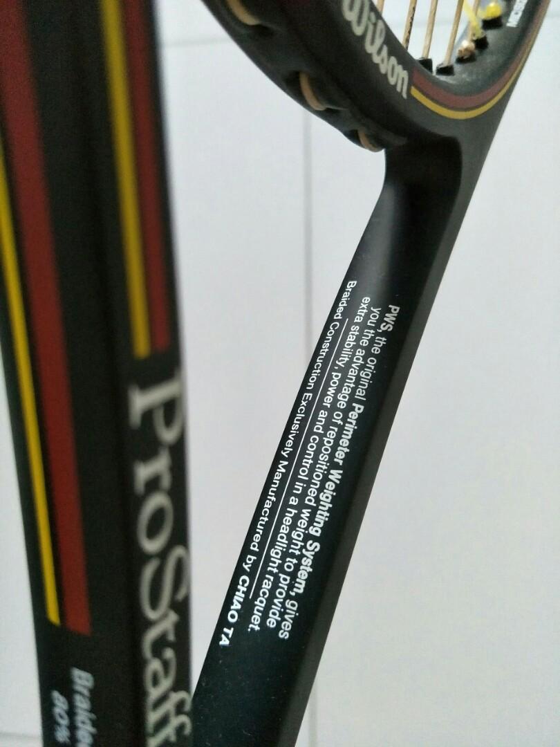 Wilson Pro Staff 85 Midsize 6.0 Chiao Ta tennis racket racquet, Sports ...