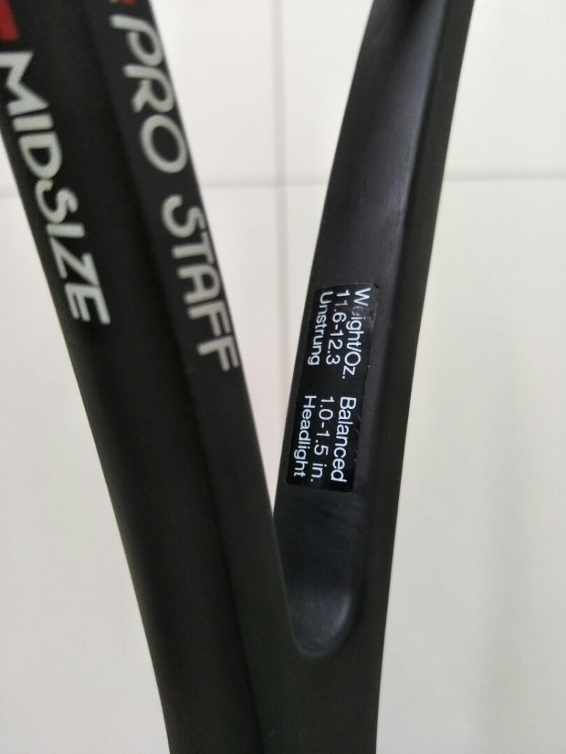 Wilson Pro Staff 85 Midsize St Vincent Tennis Racket Racquet, Sports ...