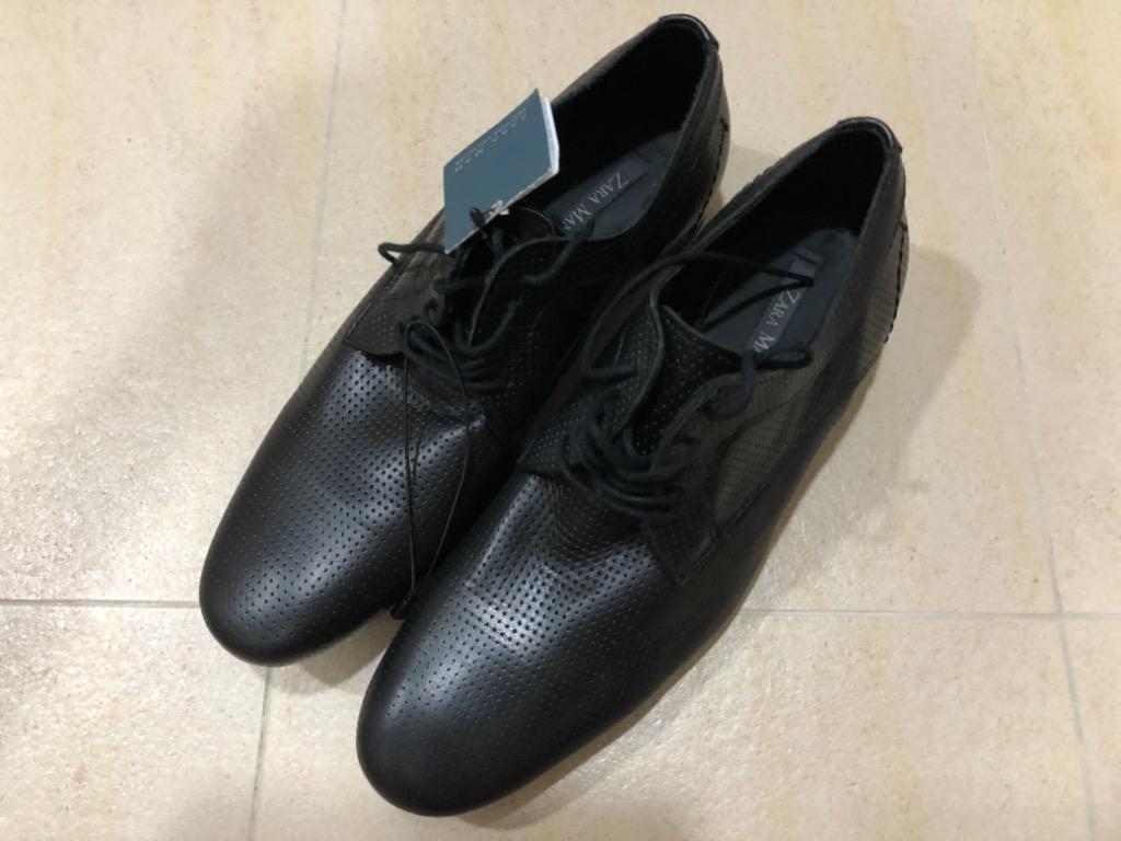 Zara man leather shoe US size 7, 男裝, 鞋, 西裝鞋 - Carousell