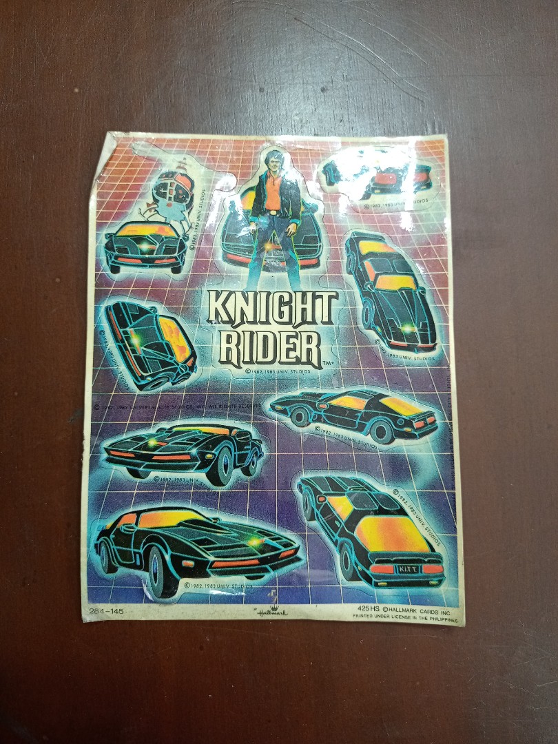 1983 Knight Rider Sticker Hallmark, Hobbies & Toys, Toys & Games on ...