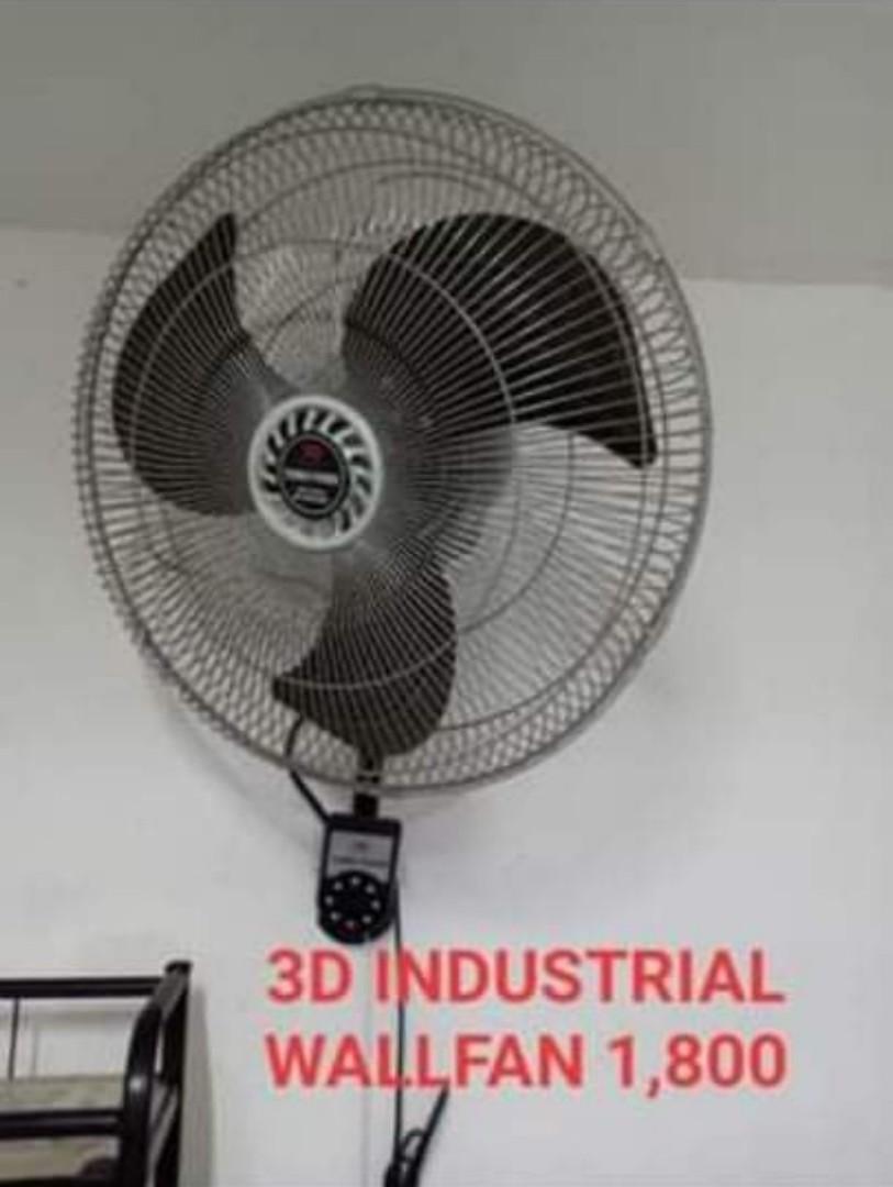 2ND HAND 3D INDUSTRIAL WALL FAN, Furniture & Home Living, Lighting ...