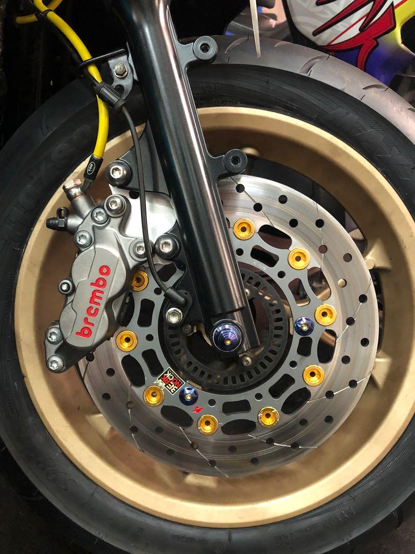 Aerox Brake Set Up, Motorcycles, Motorcycle Accessories on Carousell