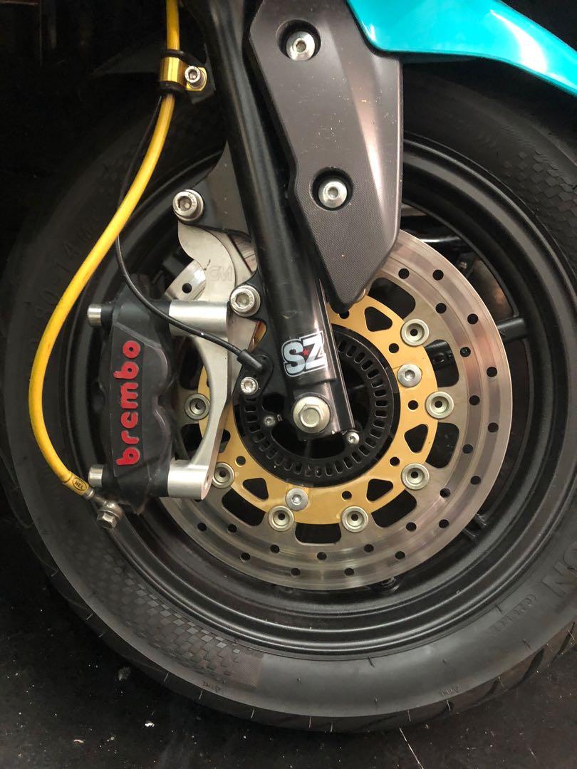 Aerox Brake Set Up, Motorcycles, Motorcycle Accessories on Carousell