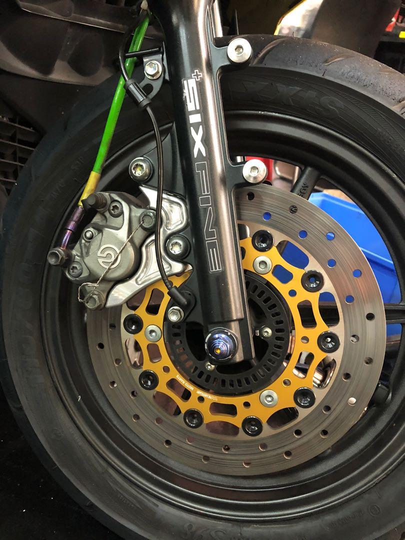Aerox Brake Set Up, Motorcycles, Motorcycle Accessories on Carousell