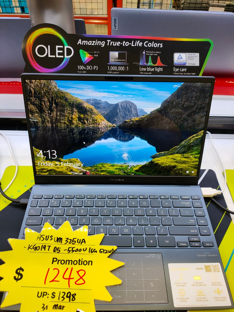 Asus UM325UA-KG019T R5-5500U (16GB RAM, 512GB SSD Radeon OLED ...