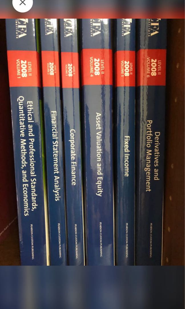 CFA Level 1, 2 and 3 books, Hobbies & Toys, Books & Magazines ...
