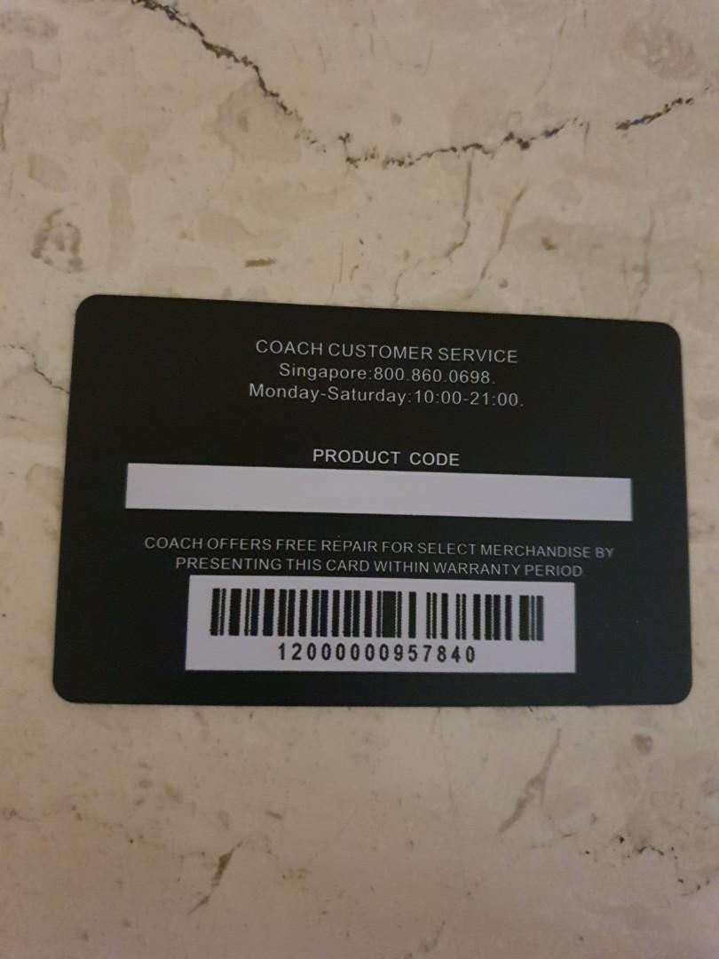 Coach authenticity card, Serba Serbi, Others di Carousell