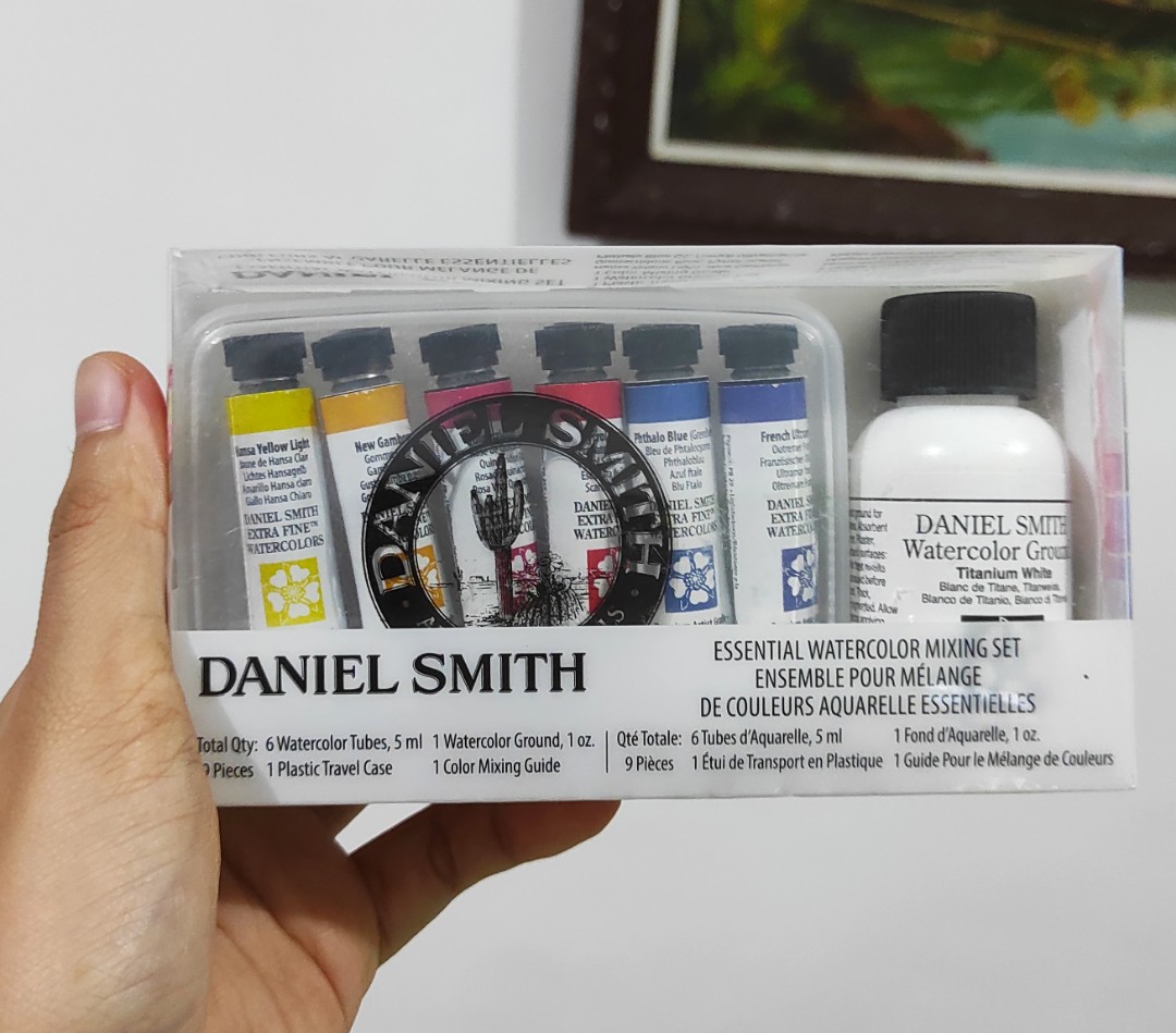 Daniel Smith Watercolor Mixing Set (W/ FREE watercolor ground), Hobbies ...