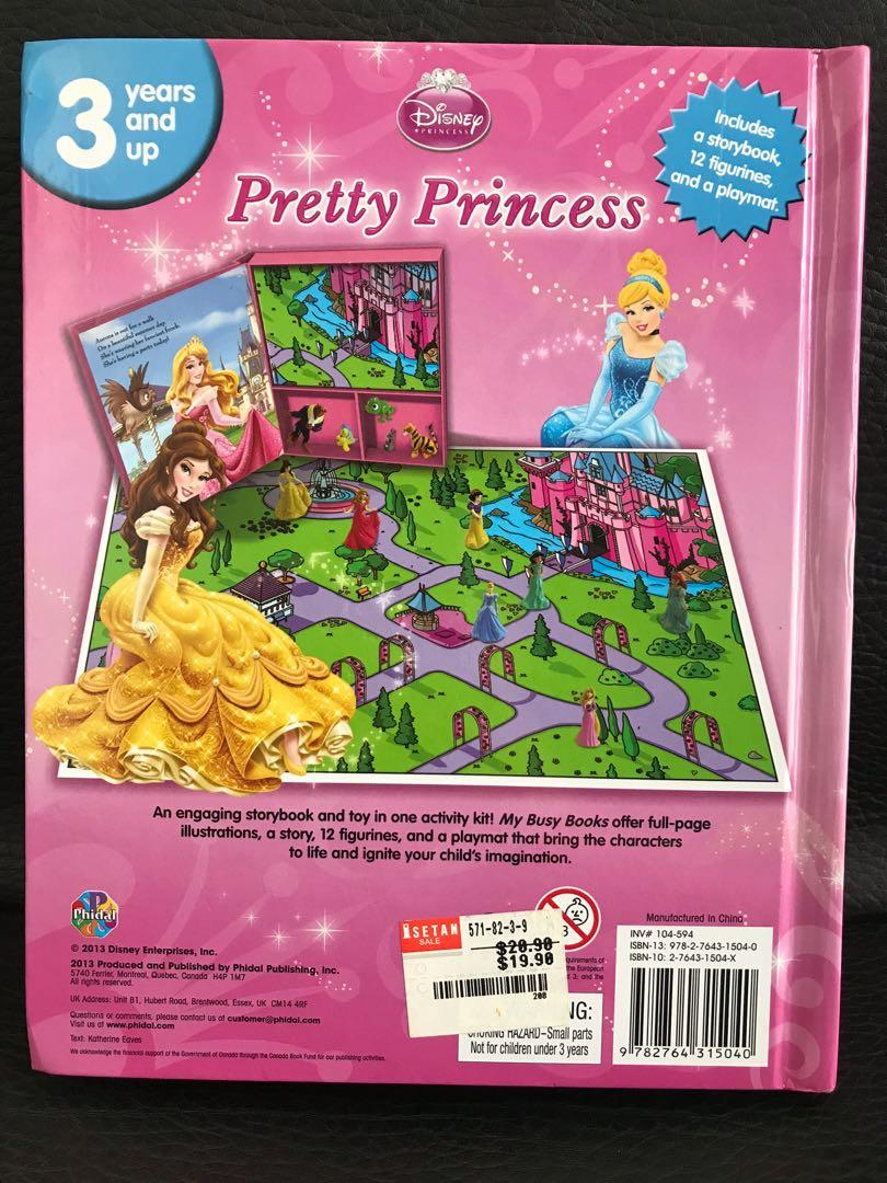 Disney Princess board book and play mat, Hobbies & Toys, Books ...