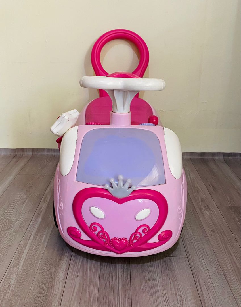 Disney Princess Pink Car, Babies & Kids, Infant Playtime on Carousell